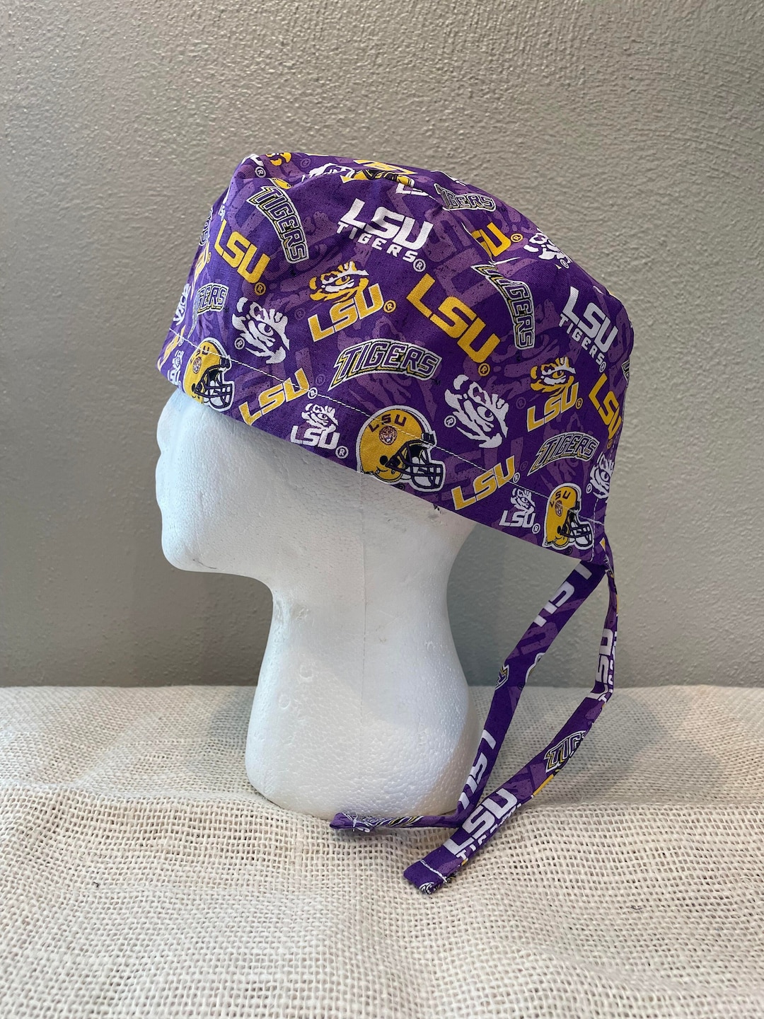 Louisiana University Scrub Cap Surgical Hat Cap Surgery Cap Hat OR Cap ...