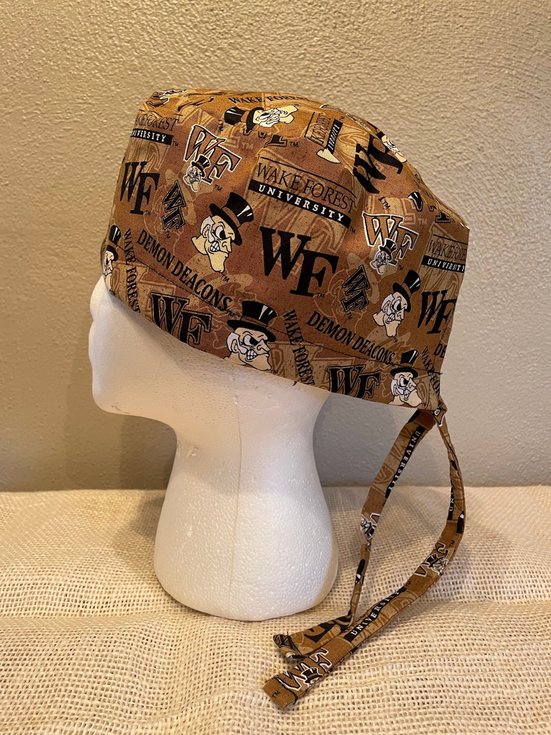 Wake Forest University Scrub Cap Surgical Hat Cap Surgery Cap Hat OR ...