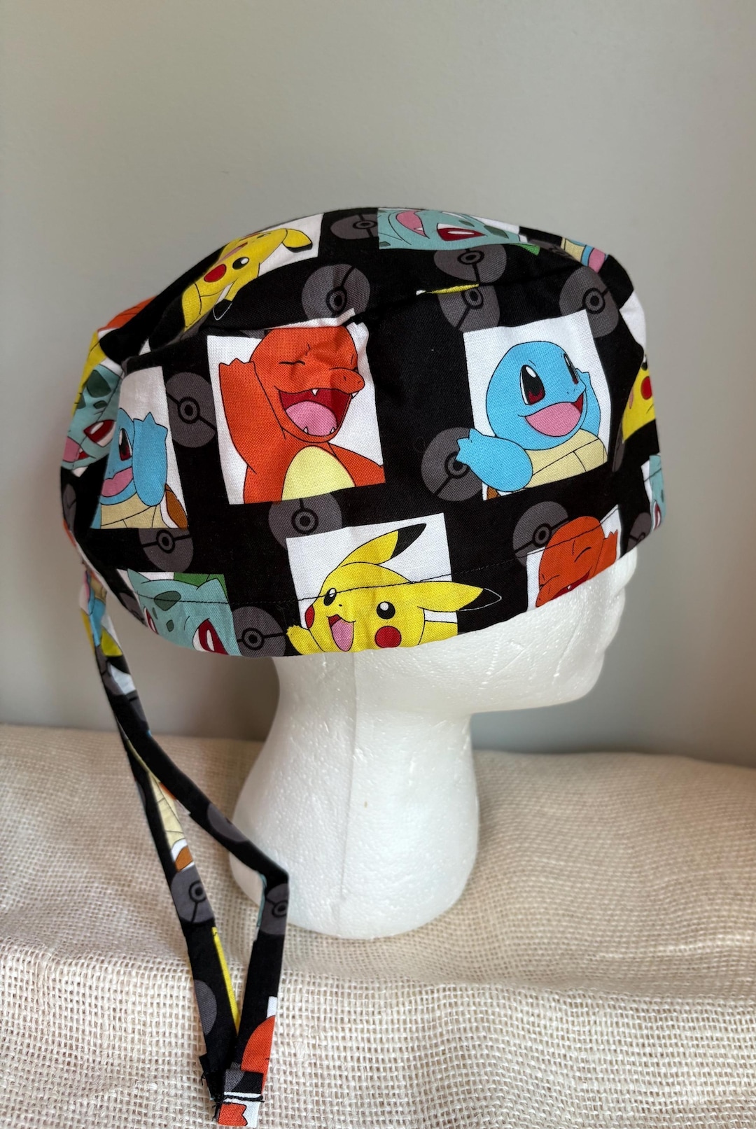 Pokemon Characters Scrub Cap - Surgery Surgical OR Hat - Etsy