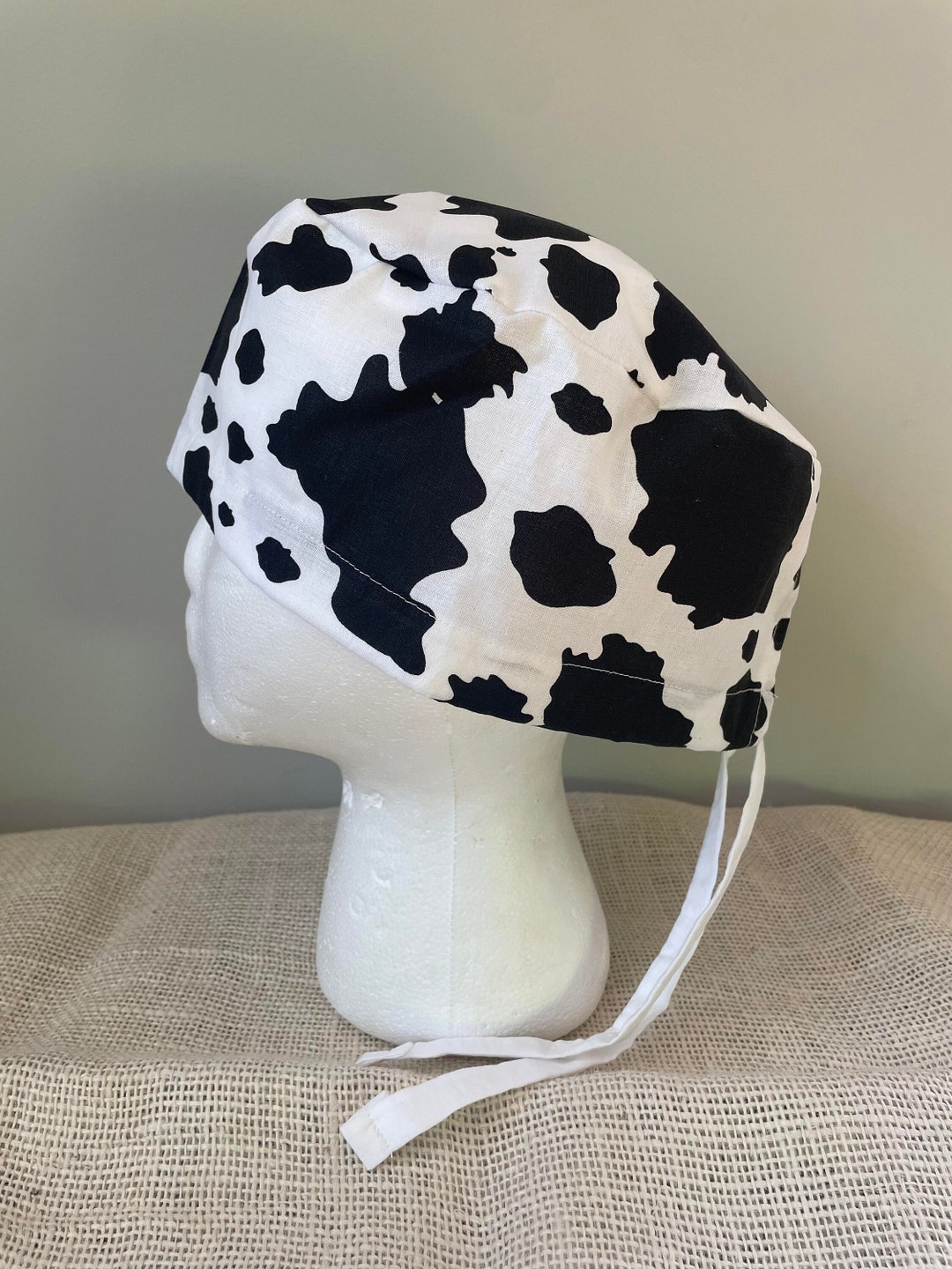 Cow Print Scrub Cap, Scrub Caps, Scrub Hat, Surgery Cap - Etsy