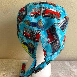 Tonka Trucks Scrub Cap- Surgery Cap Hat- Scrub Hat Caps- OR Cap Hat ...