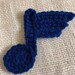 Blues Note Crochet Pattern Music Note Pattern Music Note - Etsy