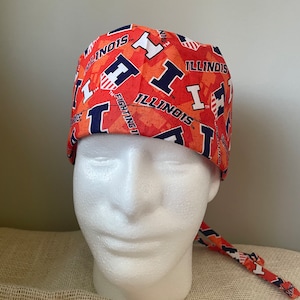 University of Illinois Scrub Cap - Scrub Caps - Scrub Hat - Surgery Cap ...