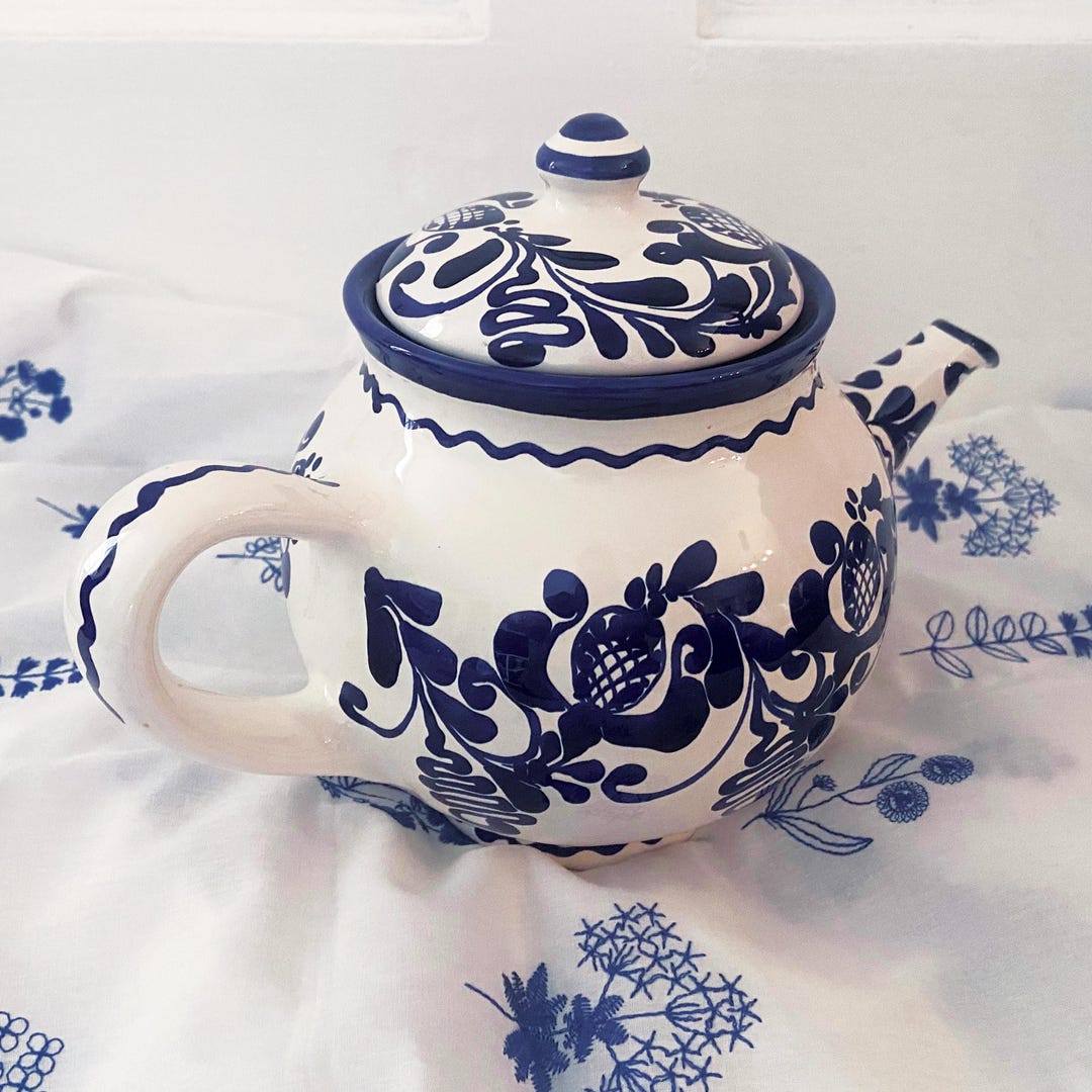 Hungarian Folk Art Teapot - Etsy