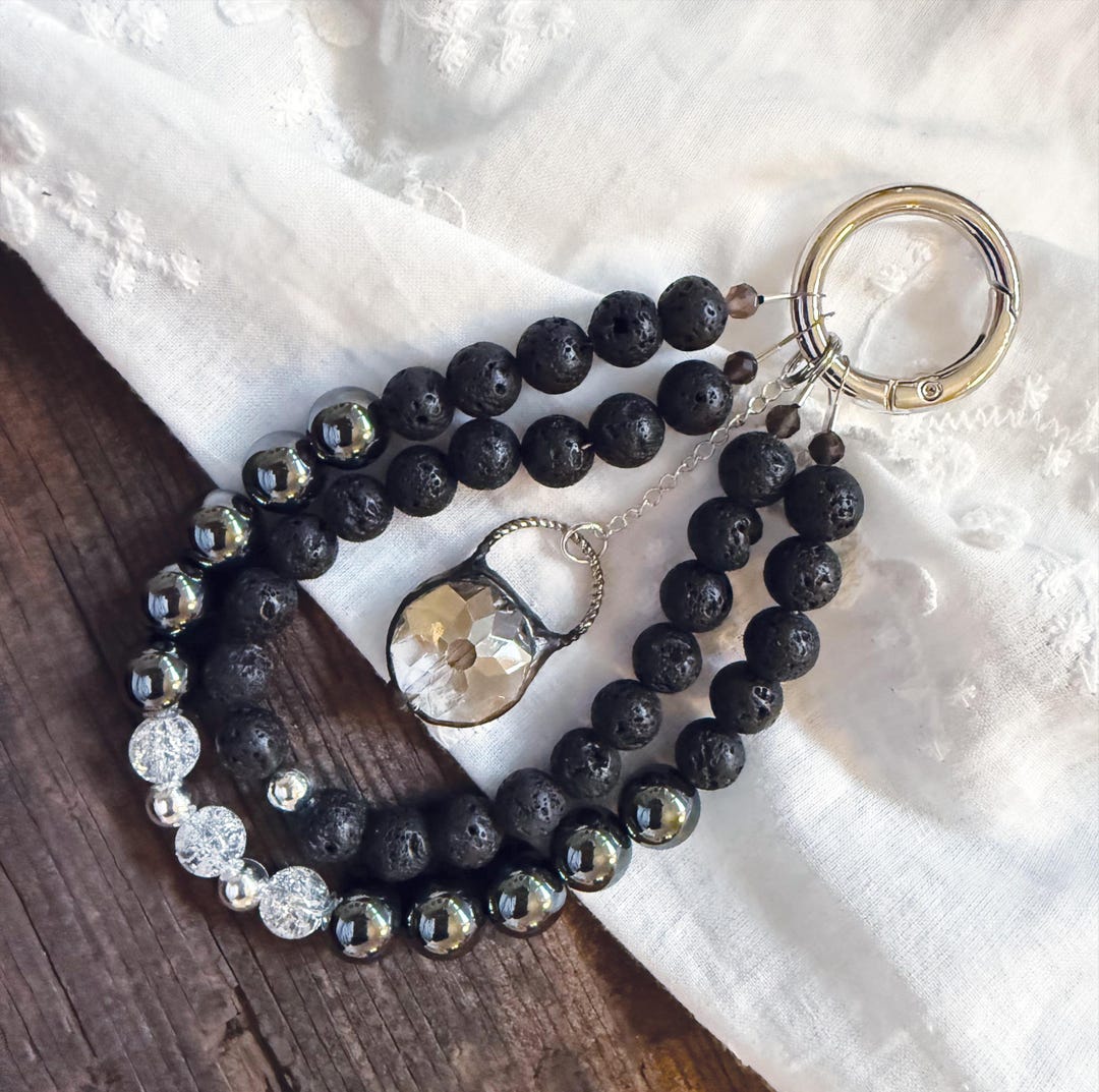 Hand Beaded Backpack Black Charms - Etsy