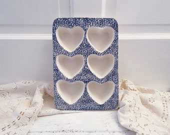 Ceramic Heart Muffin Pan - Etsy