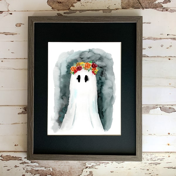 Ghost With Flower Crown - Etsy
