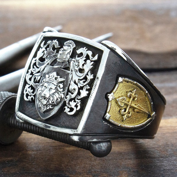 Family Crest Rings Men - Etsy