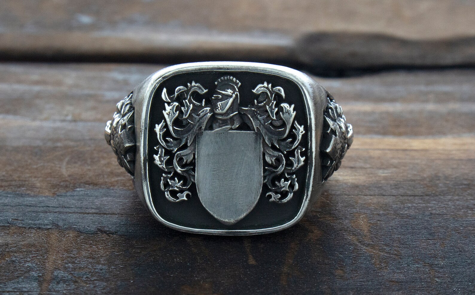Make Your Own Signet Ring Silver Signet Ring Family Crest - Etsy