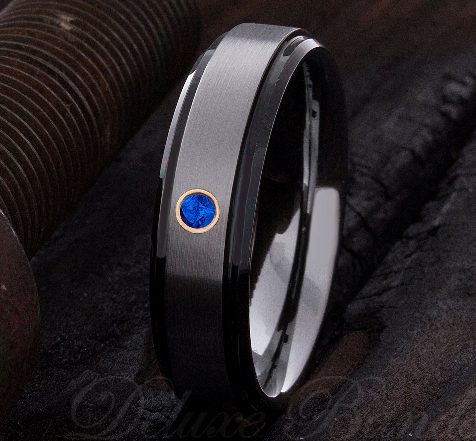Mens Tungsten Ring Custom Tungsten Ring Wedding Ring for - Etsy