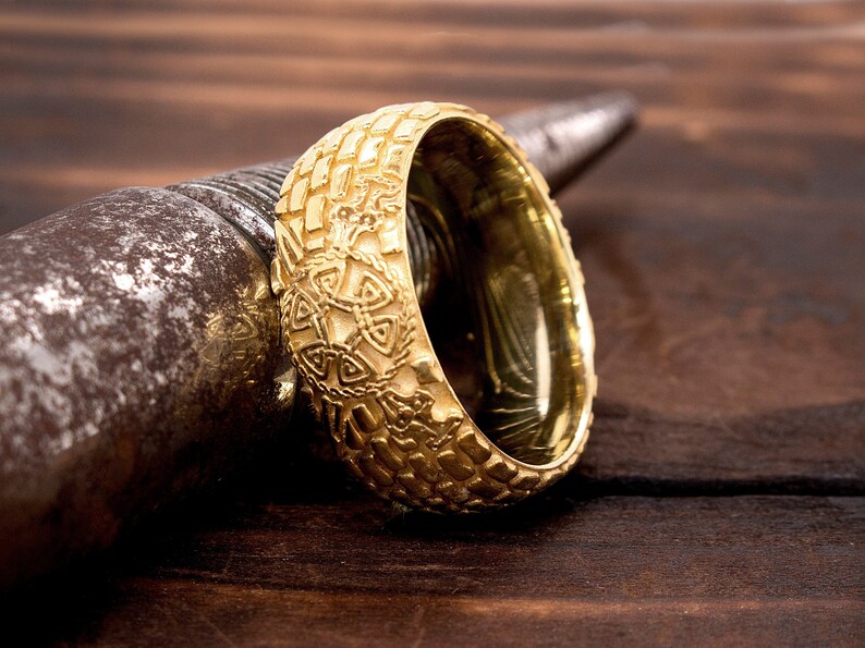 Gold Viking Ring Viking Sword and Shield Ring Viking Axe and - Etsy