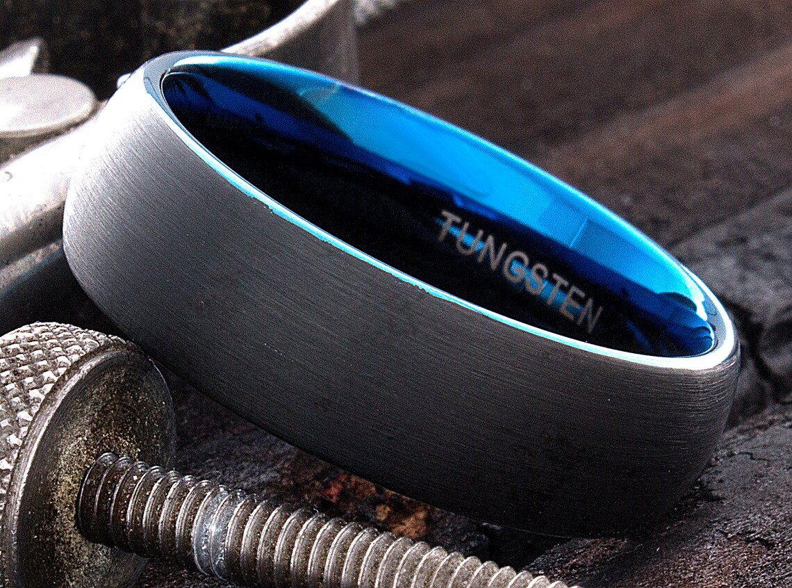Tungsten Bandm - Tungsten Ring - Wedding Band for Men - Anniversary ...