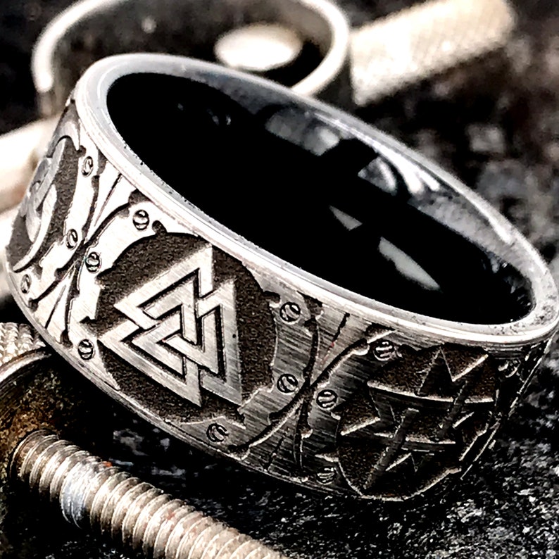 Viking Symbols Ring Celtic Ring Ancient Ring Medieval Ring - Etsy