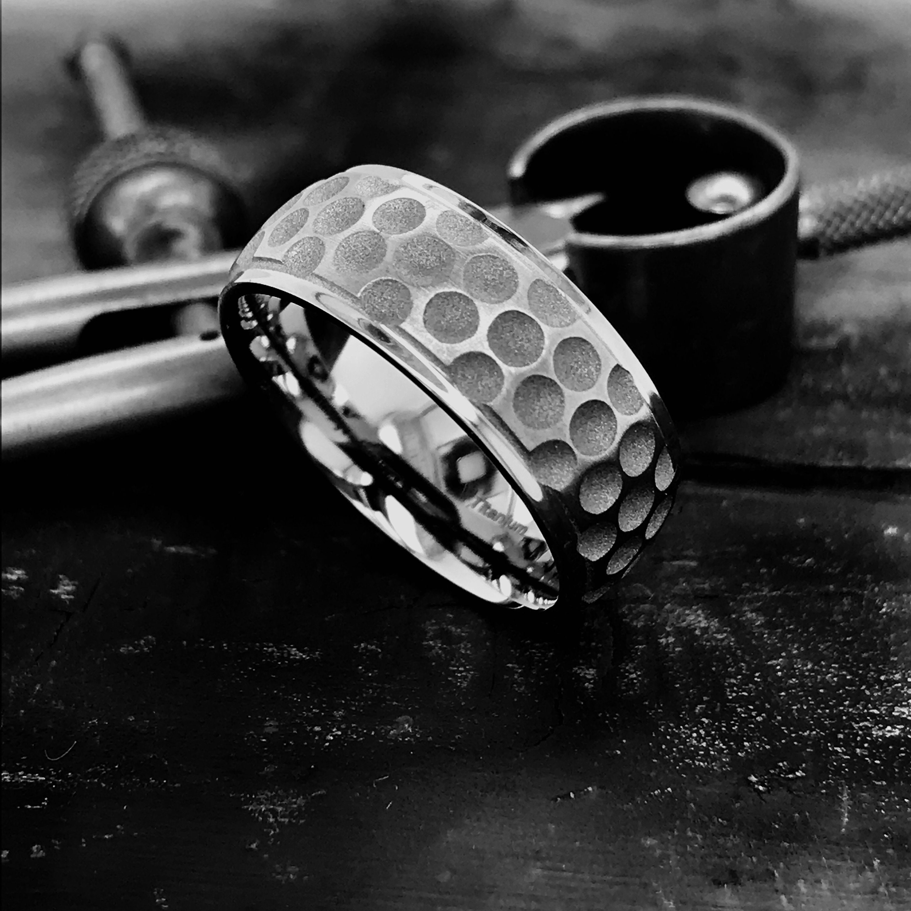 Titanium Ring Golf Ring Mens Titanium Ring Sport Ring - Etsy Ireland