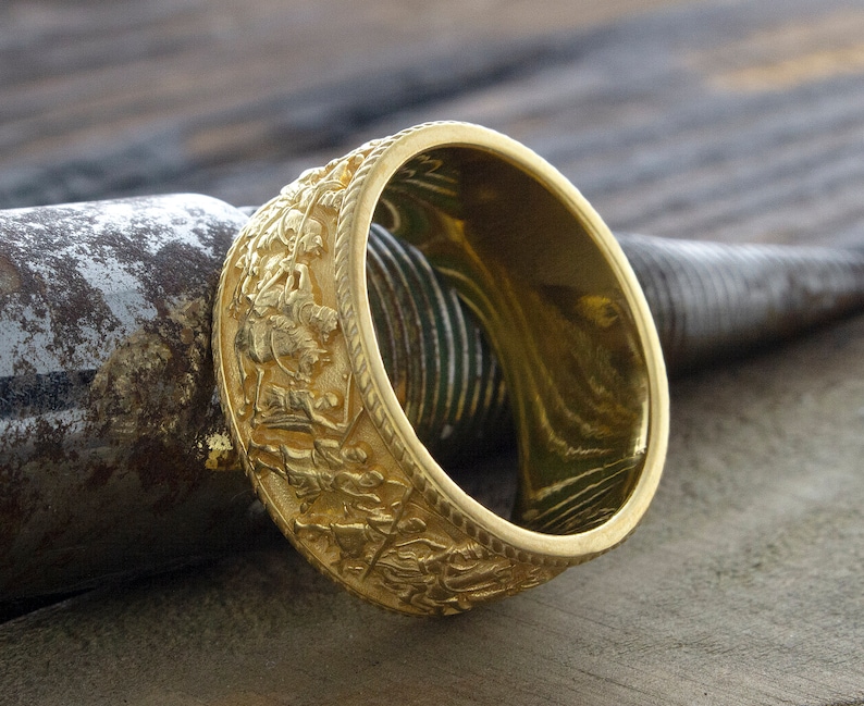 Medieval Battlefield Ring Medieval Knight Ring Gothic Ring - Etsy