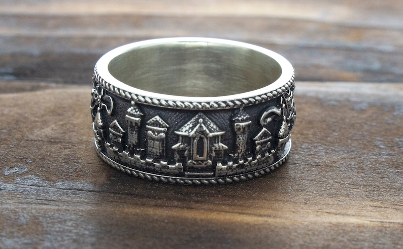 Medieval Battlefield Ring Medieval Knight Ring Gothic Ring - Etsy