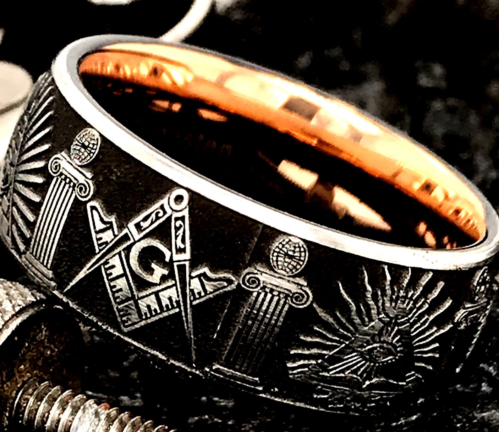 Masonic Ring, Masonic Lodge, Antique Masonic Ring, Build Your Masonic ...