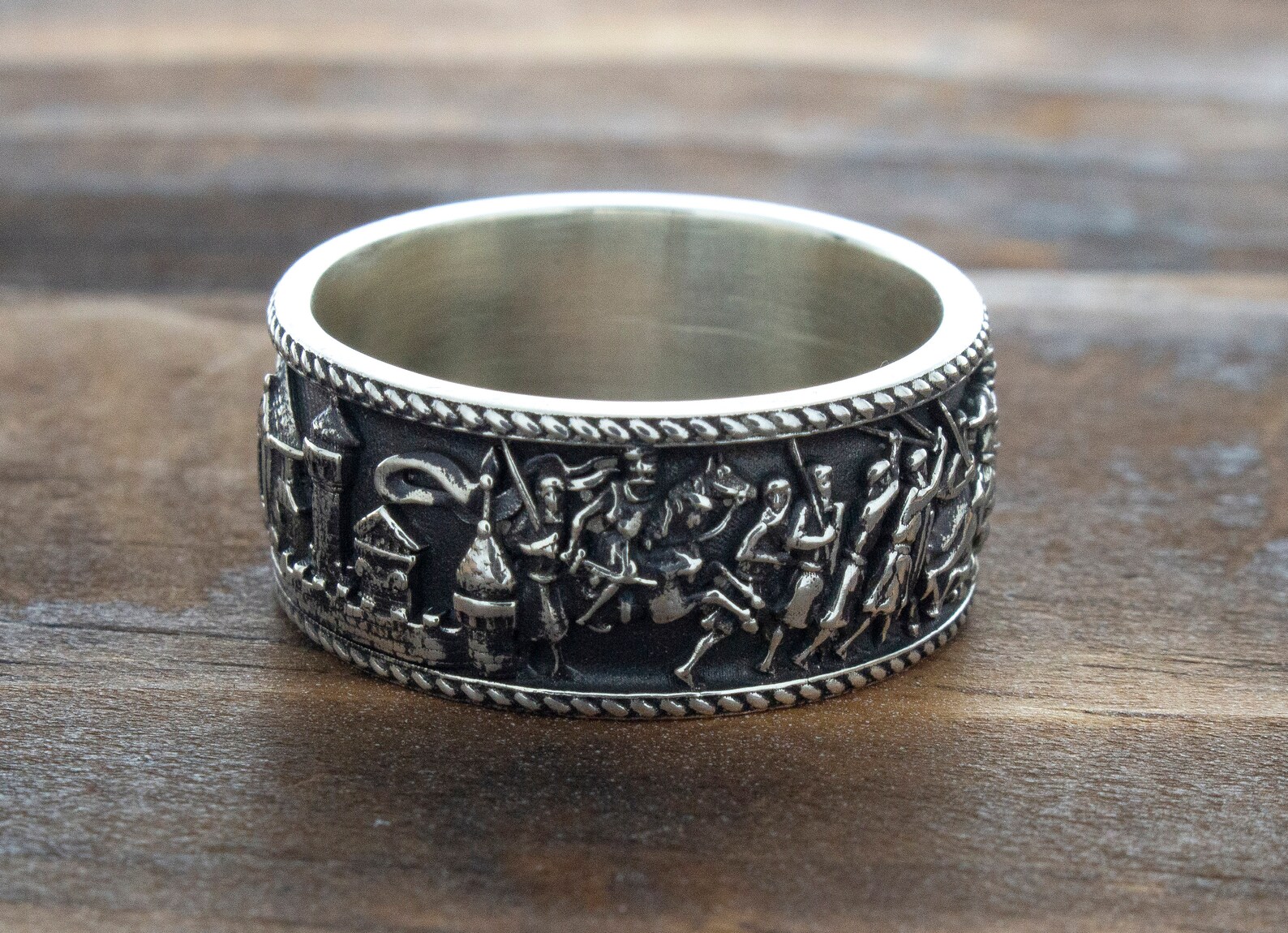 Medieval Battlefield Ring Medieval Knight Ring Gothic Ring - Etsy