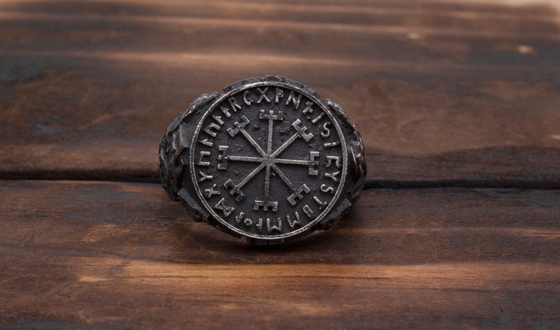 Sterling Silver Viking Ring Viking Runes Ring Norse Ring - Etsy