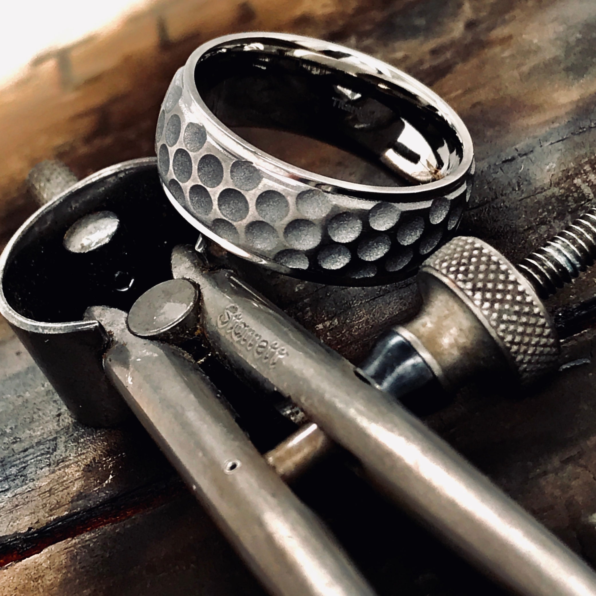 Titanium Ring Golf Ring Mens Titanium Ring Sport Ring - Etsy Ireland