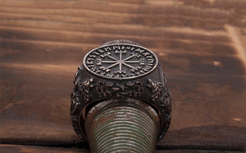 Sterling Silver Viking Ring Viking Runes Ring Norse Ring - Etsy