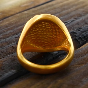 14k Gold Ring Ancient Persian Ring Signet Ring Historic Jewelry ...