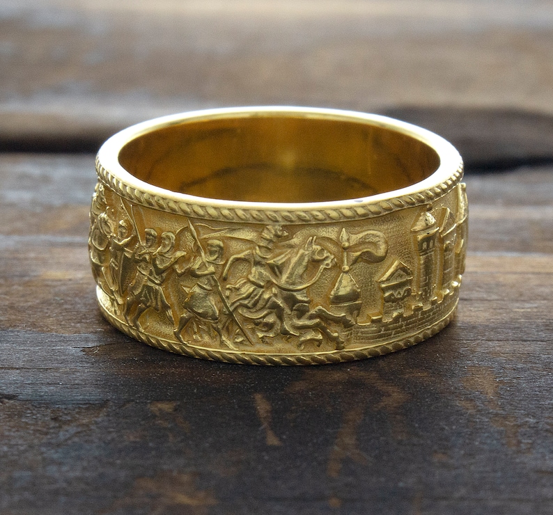 Medieval Battlefield Ring Medieval Knight Ring Gothic Ring - Etsy