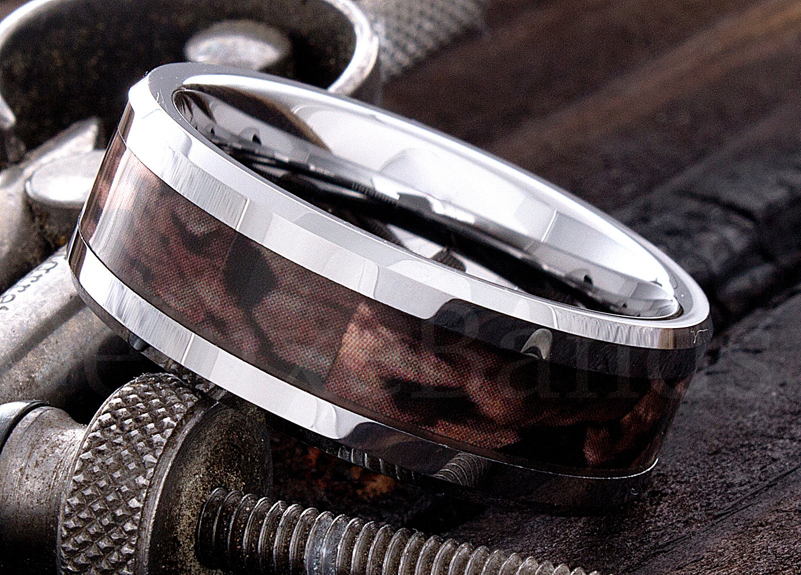 Dinosaur Bone Ring Tungsten Ring Mens Tungsten Ring Mens | Etsy