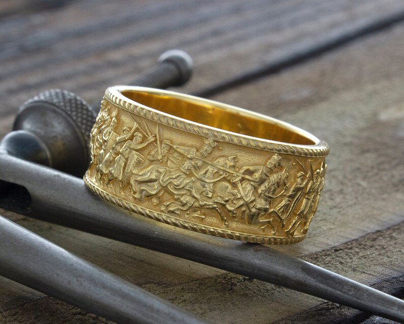 Medieval Battlefield Ring Medieval Knight Ring Gothic Ring - Etsy