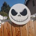 Jack Skellington Skeleton Fence Peeker Yard Art Garden Playground ...