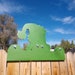 Happy Grinch Christmas Fence Peeker Outdoor Holiday Decorative Sign - Etsy