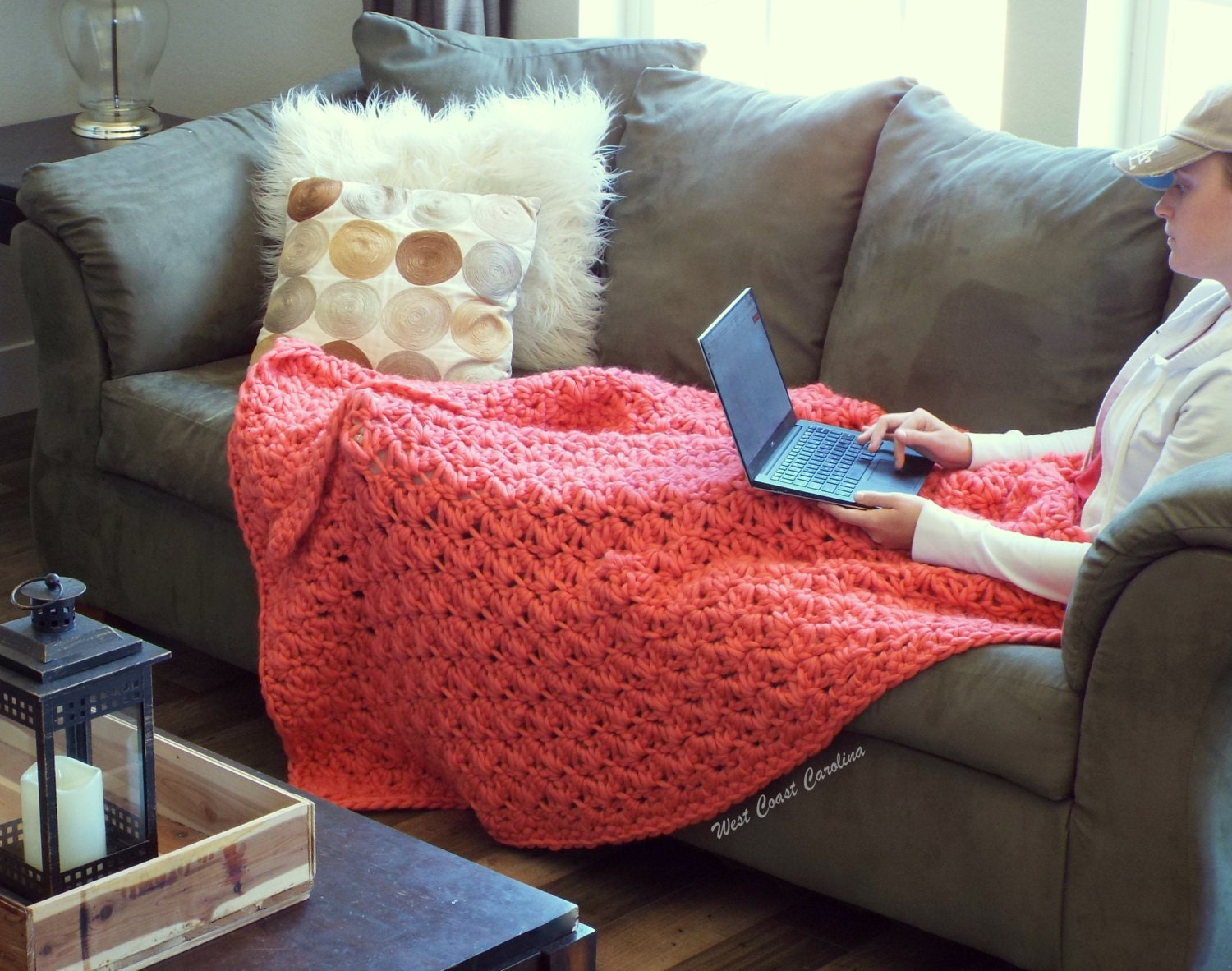 Half Shell Throw - PDF - Crochet Blanket Pattern - Etsy