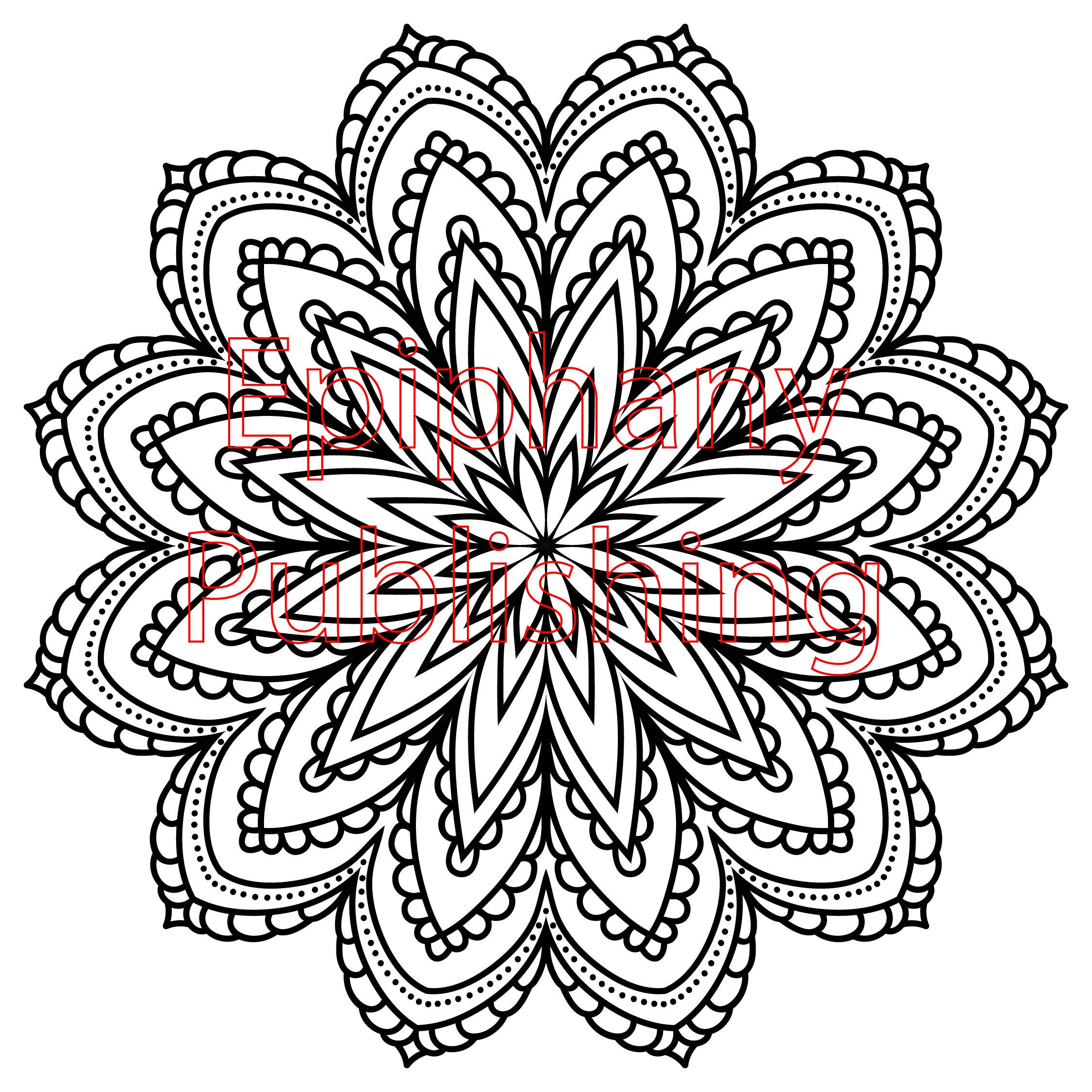 Mandala Design K19 for Instant Download - Etsy
