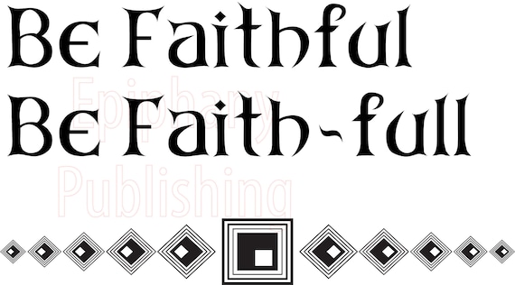 Be Faithful Inspirational Quote Instant Download - Etsy