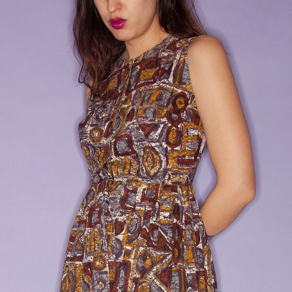 Atomic Print Dress - Etsy