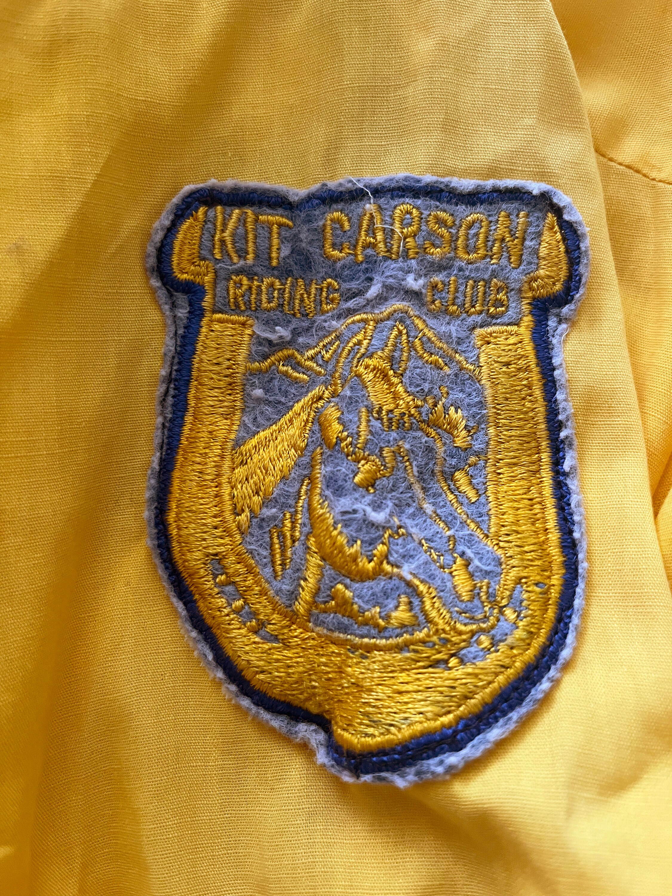 Vintage 70s ROCKMOUNT Yellow Western Patch Badge Mens' Shirt - Etsy
