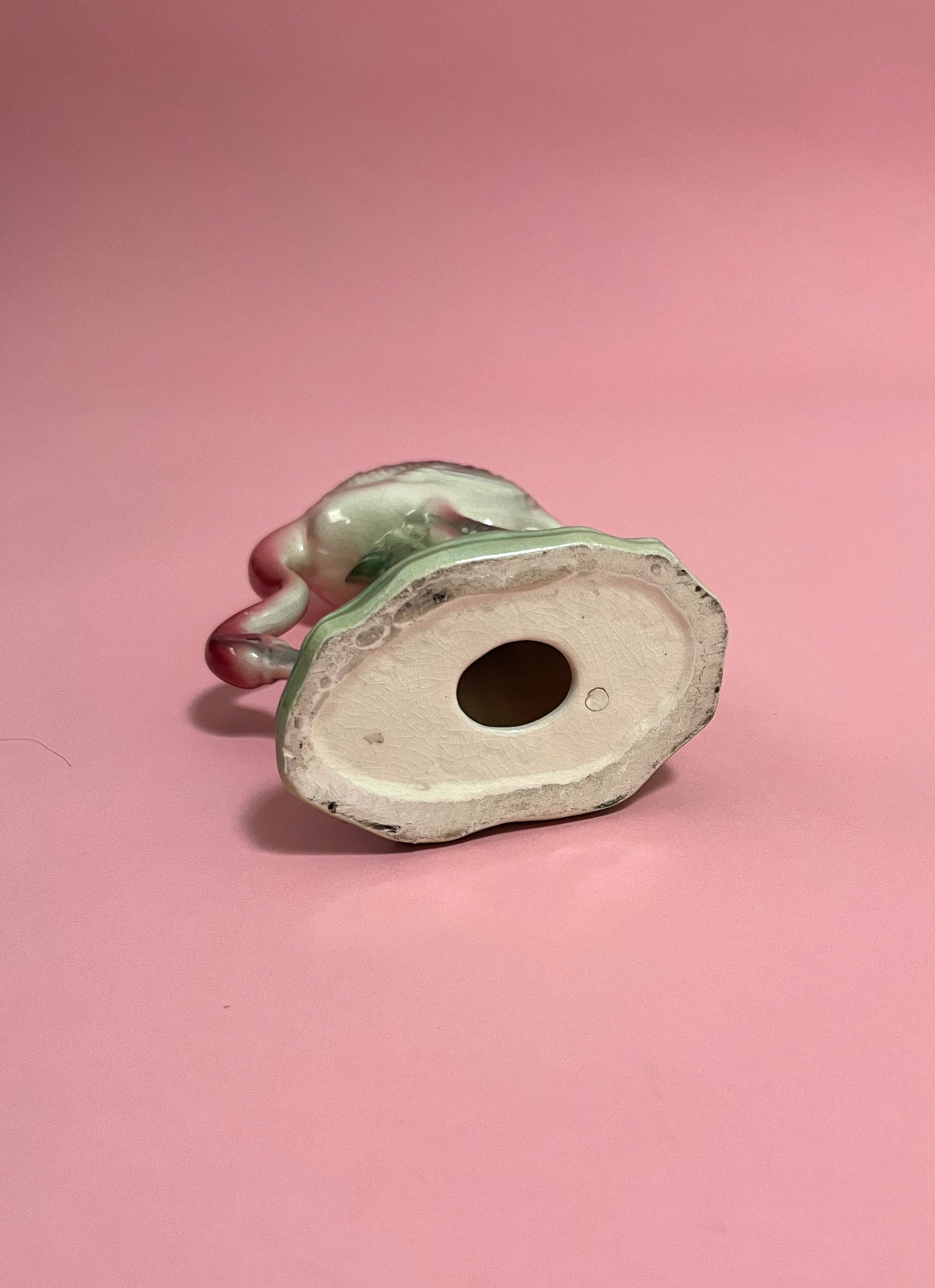 Vintage 40s 50s Pink Flamingo Ceramic Figurine - Etsy