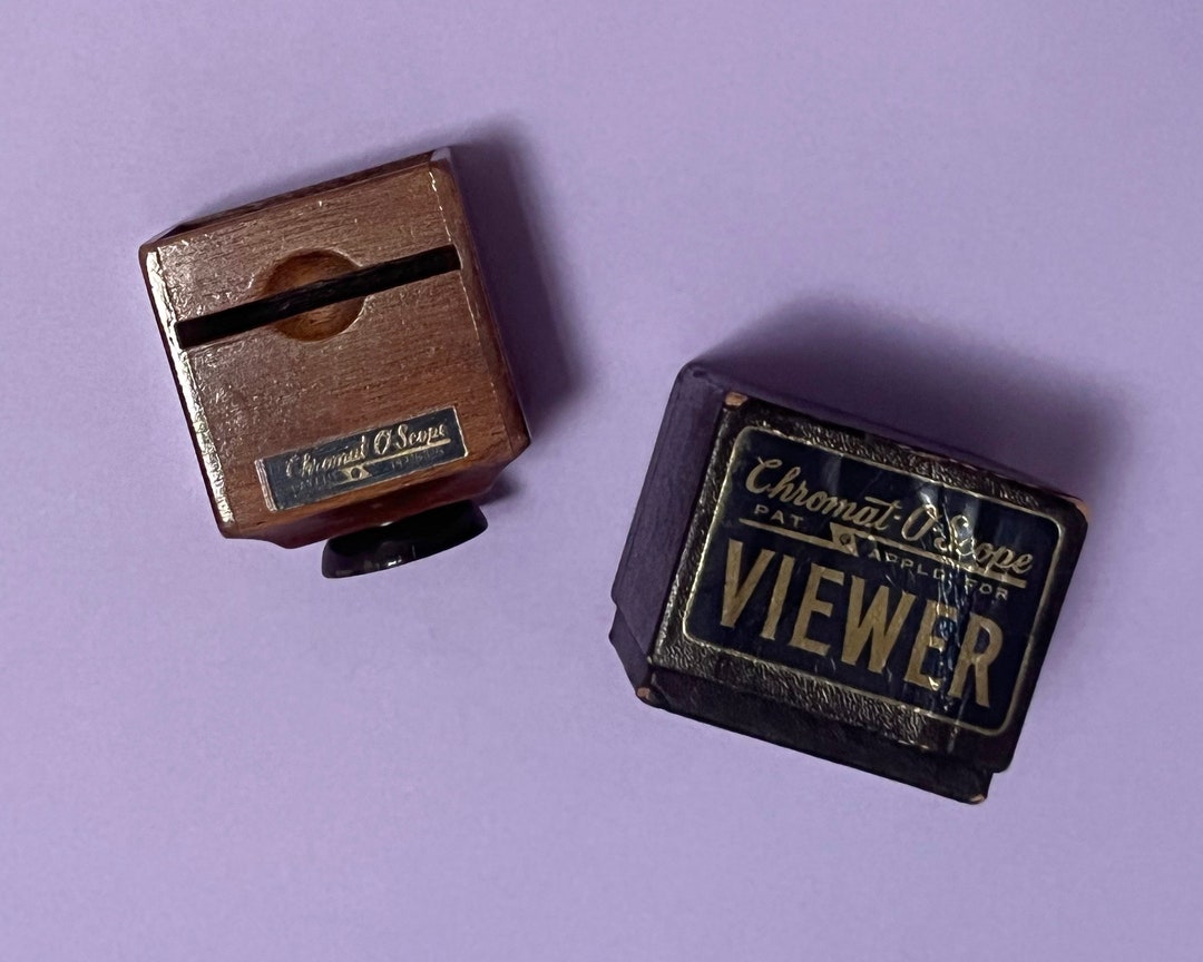 Vintage 50s Chromat-o-scope Wooden Slide Viewer - Etsy