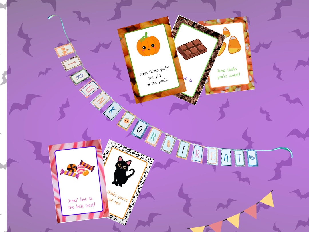 Halloween Printable Banner, Instant Decor for Trunk or Treat Events ...