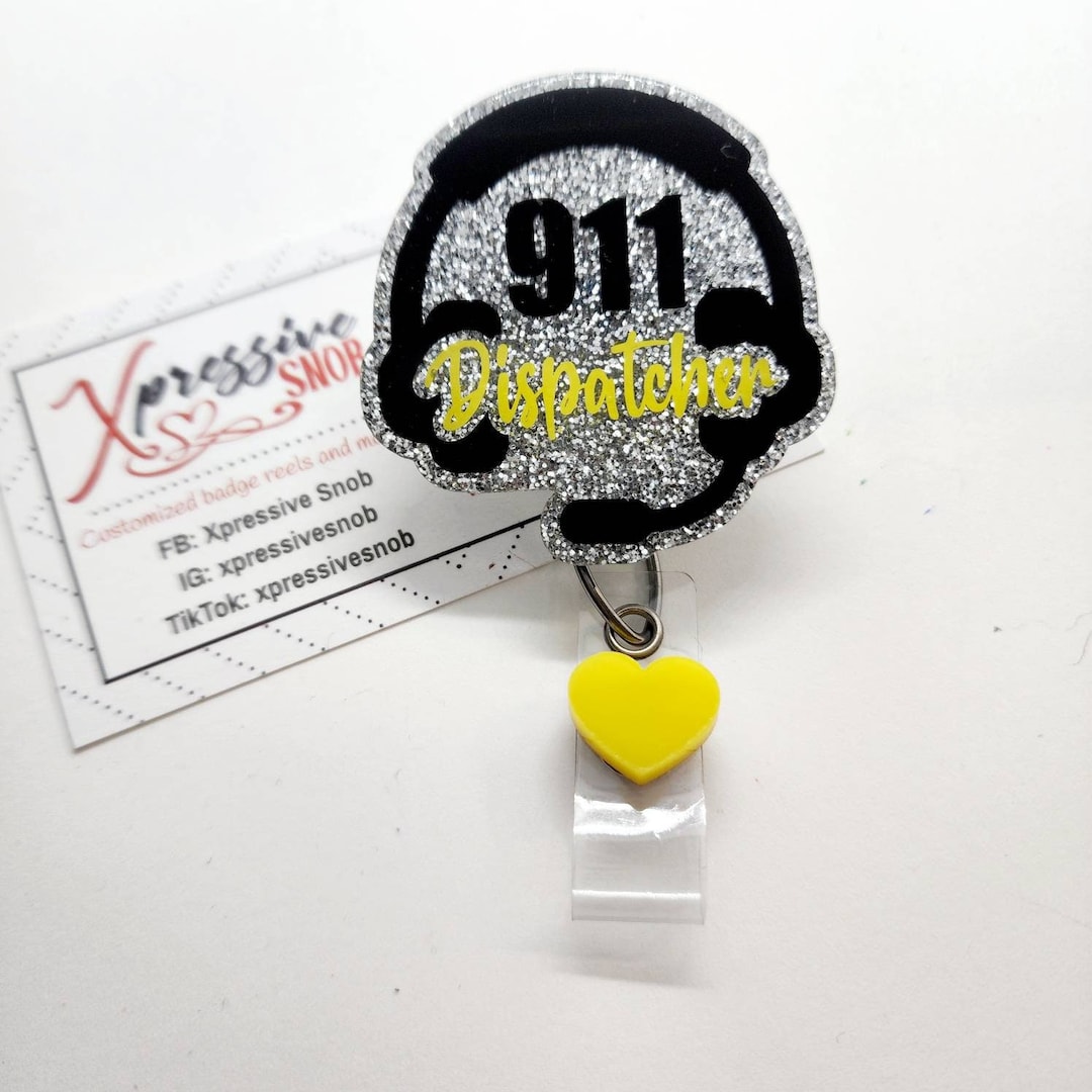 Dispatcher/911/badge Reel - Etsy