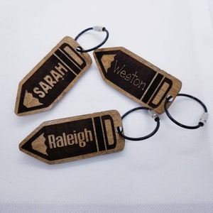 Pencil Bookbag Name Tags/kids Backpack/girl Name Tag/boy Name - Etsy