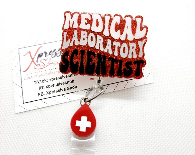 Lab Tech/badge Reel/medical/technologist/lab/technician/scientist/mlt ...