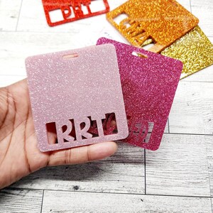 HORIZONTAL Badge Buddy for Horizontal ID Badge/personalized Badge ...