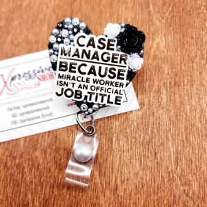 Case Manager/social Worker/bling Badge Reel/msw/child Advovate/family ...