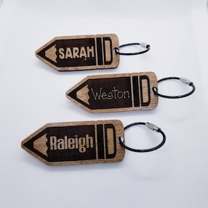 Pencil Bookbag Name Tags/kids Backpack/girl Name Tag/boy Name - Etsy