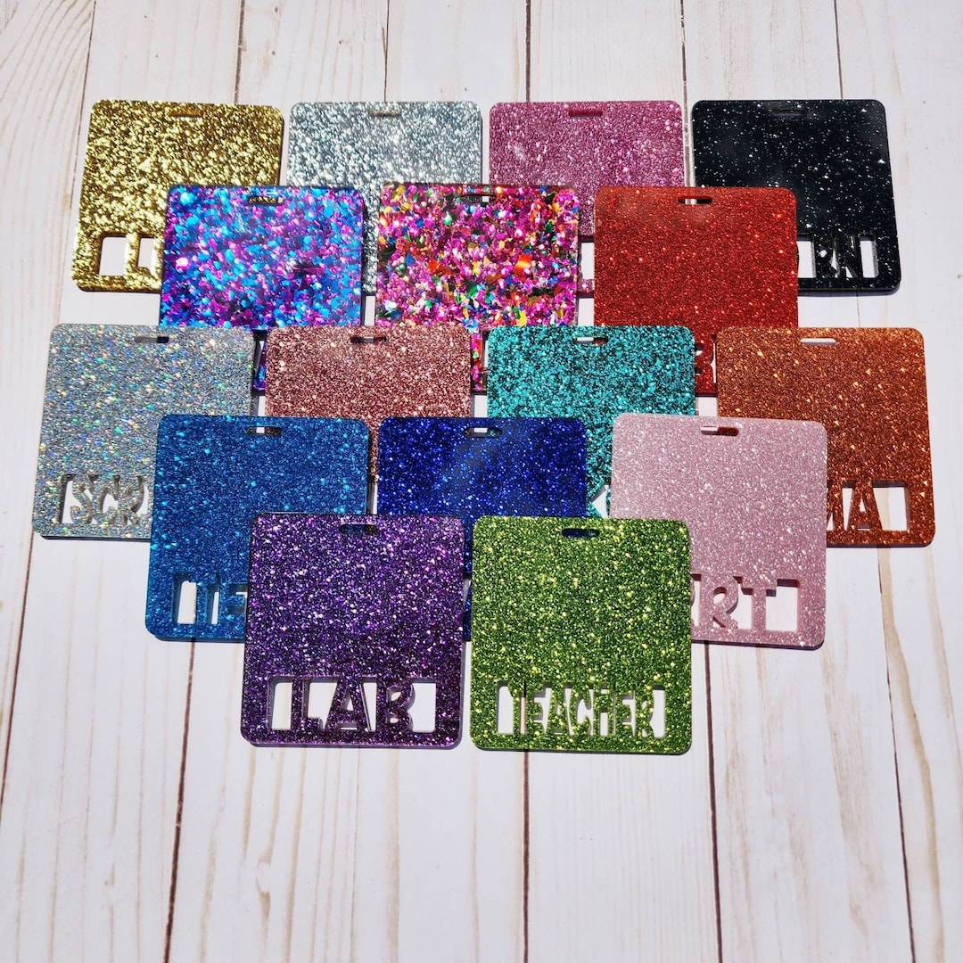 HORIZONTAL Badge Buddy for Horizontal ID Badge/personalized Badge ...