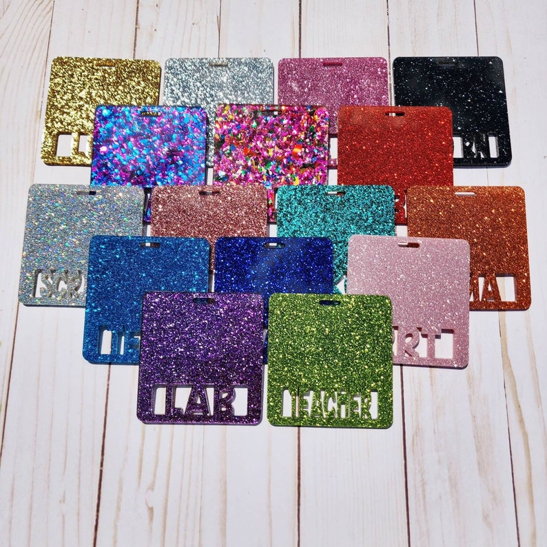 HORIZONTAL Badge Buddy for Horizontal ID Badge/personalized - Etsy