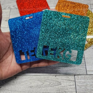 HORIZONTAL Badge Buddy for Horizontal ID Badge/personalized Badge ...