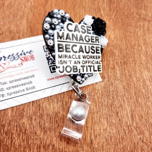 Case Manager/social Worker/bling Badge Reel/msw/child Advovate/family ...