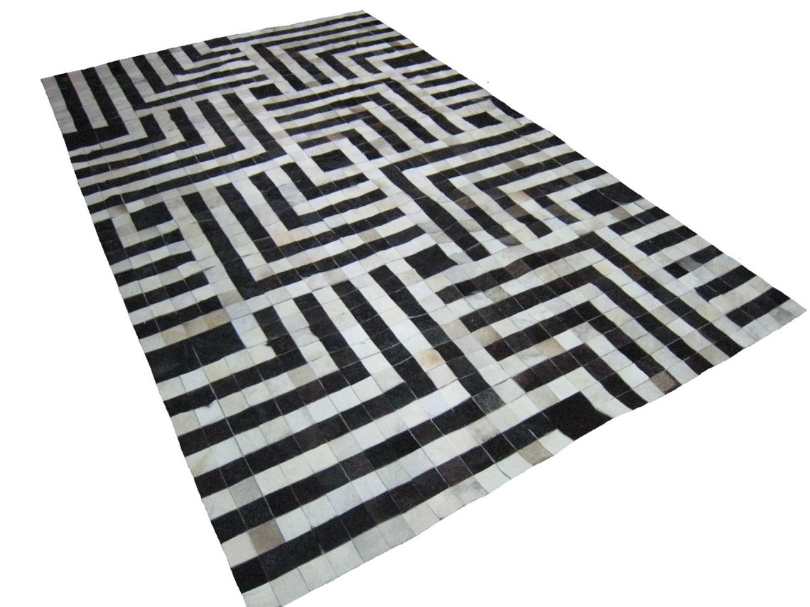 Cowhide Patchwork Rug *RAW Leather Argentina - Free Shipping - Cowhide ...